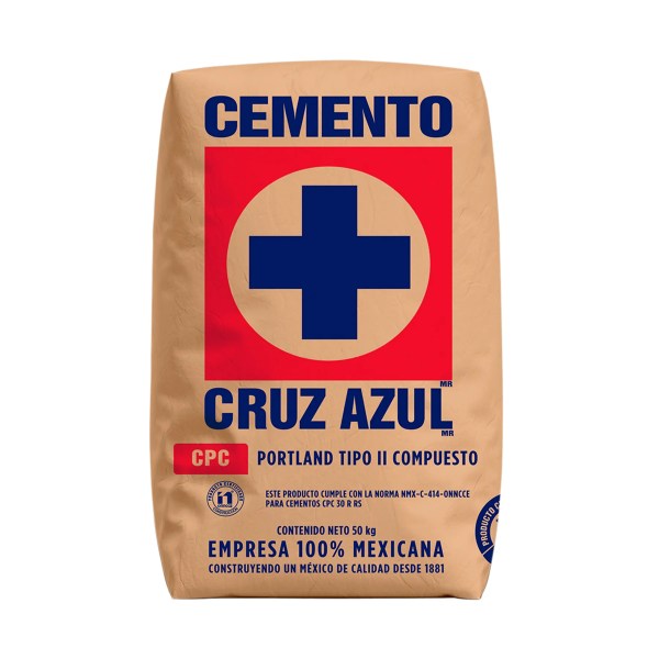 Cemento Portland tipo II Cruz Azul – Materiales Vite
