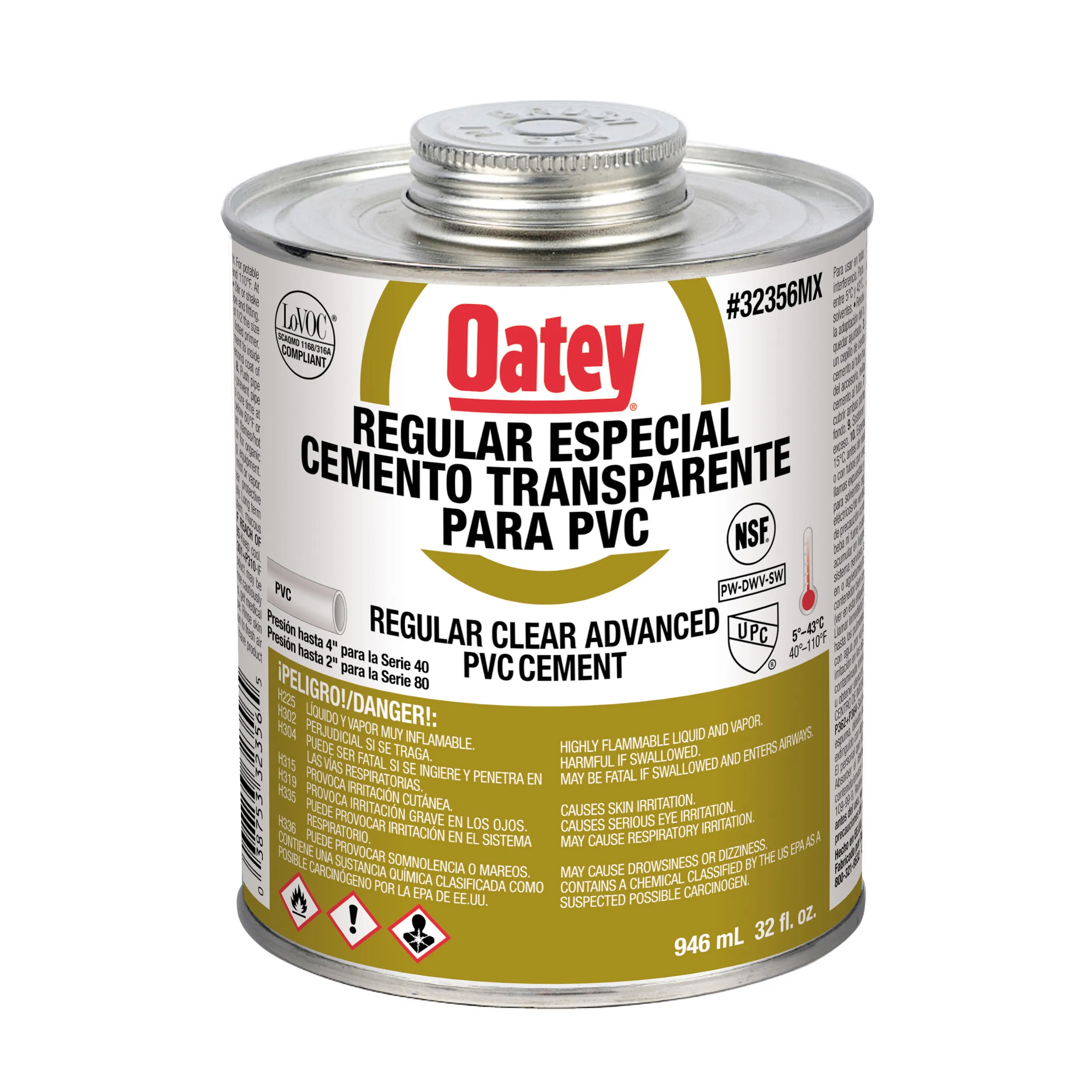 Pegamento para PVC 1 litro Oatey – Materiales Vite